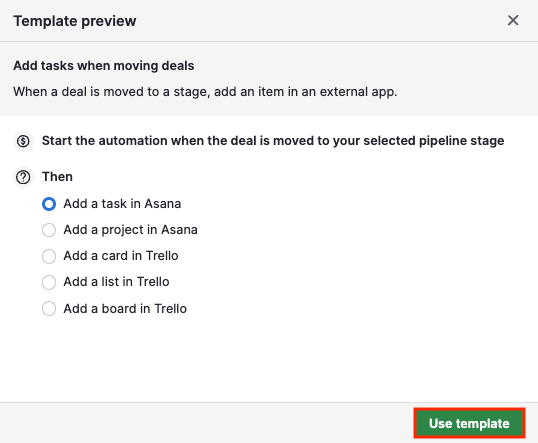Pipedrive integration: Asana - Knowledge Base | Pipedrive